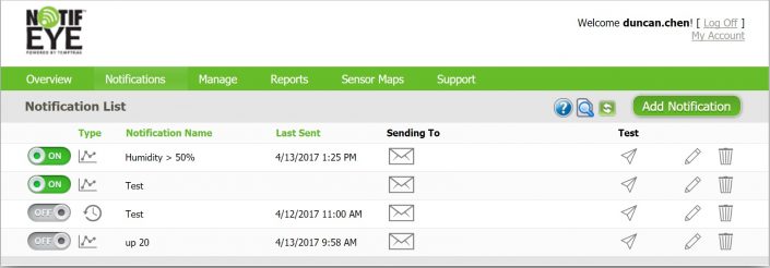 NotifEye無線溫濕度監測方案 - 森鴻科技儀器有限公司