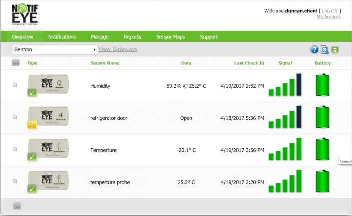 NotifEye無線溫濕度監測方案 - 森鴻科技儀器有限公司